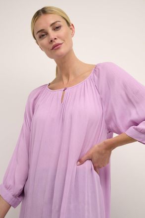 Kaffe Damen 3/4 &Auml;rmel, Regular Fit Amber Tunic Shirt, Lupine, 38