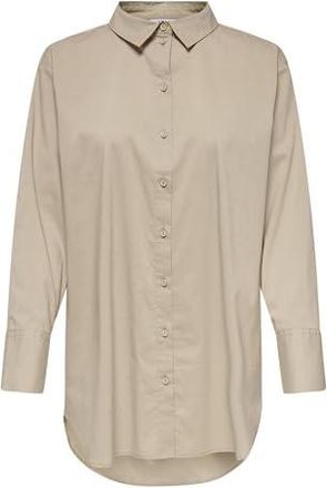 Jacqueline de Yong WVN Noos Chemise Longue pour Femme Mio L/S, Daim, 40