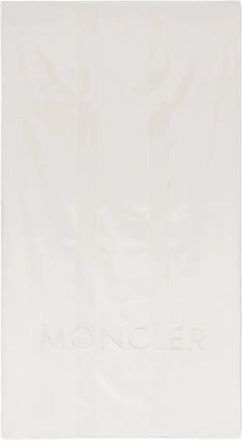 Moncler Logo Baumwoll-Strandtuch - - Accessories - Damen - Beige - ONE SIZE
