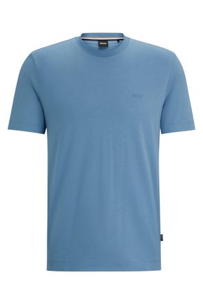 BOSS Herren Thompson 01 T-Shirt aus Baumwoll-Jersey mit Logo-Detail Hellblau XXXL