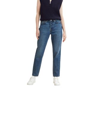 Tom Tailor Damen Mom Fit Jeans 1032693, 10113 - Clean Mid Stone Blue Denim, 27