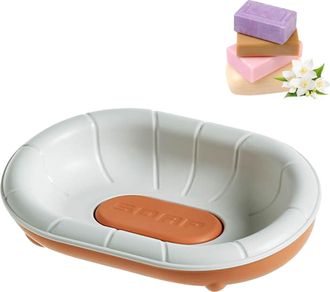 Generic Seifenhalter,Doppelschichtige rutschfeste Badezimmerzubeh&ouml;r F&uuml;r Badezimmer Dusche Und Sanit&auml;r | Seifenstangenhalter,F&uuml;r Den Einsatz In Der K&uuml;che Die D