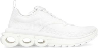 Ferragamo Homme, Chaussures, Blanc, Taille: 42 EU Nima Knit Baskets