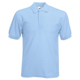 Fruit Of The Loom Premium-Polohemd f&uuml;r Herren, Kurzarm Gr. XL, leuchtendes Blau