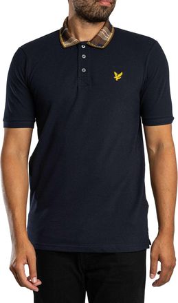 Lyle & Scott Poloshirt Mit Tartankragen, Blau