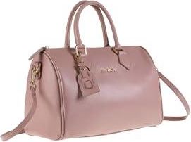 Pierre Cardin Sac en cuir véritable pour femme Fabriqué en Italie 30 x 21 x 13 cm 1681, Mauve, Taille unique