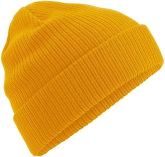 Beechfield B50N Organic Cotton Beanie - Mustard