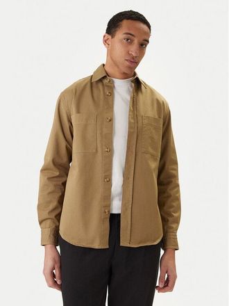 HUGO BOSS Hemd H-Owen 50556121 Khakifarben Relaxed Fit
