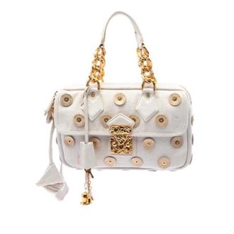 Louis Vuitton Sac Panama Tinkerbell &agrave; pois Pre-owned - Femme - Pre-owned - Blanc - Taille: ONE Size