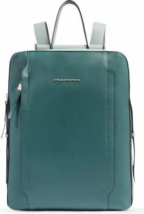 Piquadro Femme, Sacs, Vert, Taille: ONE Size Sac &agrave; dos femme pour ordinateur et iPad avec protections antichoc et Rfid