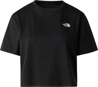 The North Face Femme, Tops, Noir, Taille: 42 FR Evolution Simple Dome Cropped Relaxed T-Shirt
