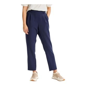 In Front IN Front, Femme, Pantalons, Bleu, Taille: 38 FR Pantalon Droit Navy