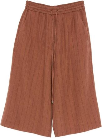 Alysi Femme, Pantalons, Brun, Taille: 34 FR Wide Pantalons