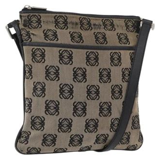 Loewe Sac bandouli&egrave;re en toile Pre-owned - Femme - Pre-owned - Beige - Taille: ONE Size