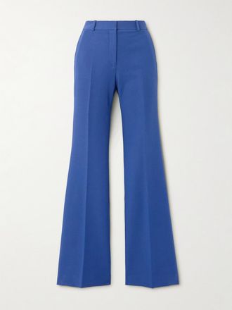 Joseph Pantalon Droit En Coton Mélangé - Bleu