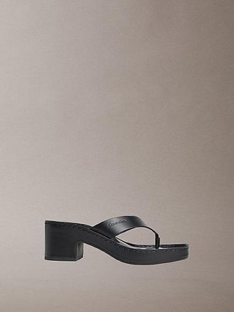 Calvin Klein Milana - Zehentrenner-sandalen Mit Absatz - Triple Black - Damen - EU 37