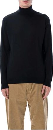John Smedley Homme, Pulls, Noir, Taille: 2XL Cherwell Roll Neck Jumper