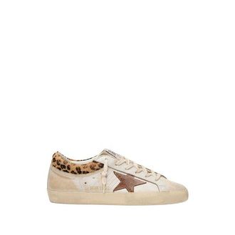 Golden Goose Basket Super Star &agrave; d&eacute;tail imprim&eacute; en cuir