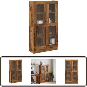 vidaXL Highboard Altholz-Optik 82,5x30,5x150 cm Holzwerkstoff - Vidaxl