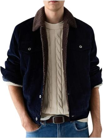 Pepe Jeans London Veste en velours c&ocirc;tel&eacute; - Homme - Vestes - Bleu - Taille: XL