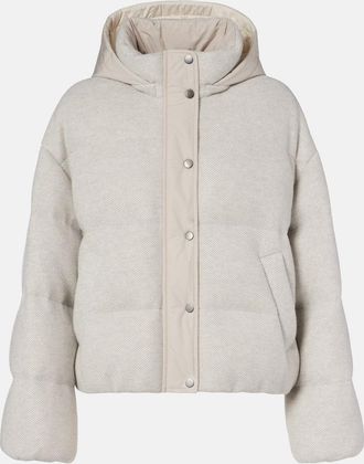 Brunello Cucinelli Daunenjacke aus einem Kaschmirgemisch