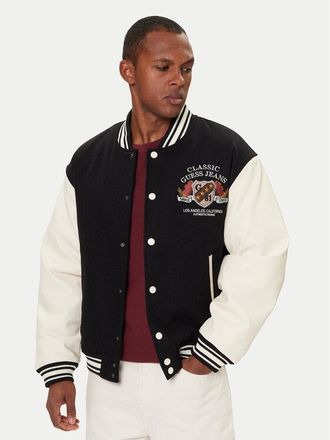 Guess Bomberjacke M5BL1E WEI02 Schwarz Regular Fit