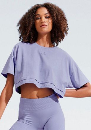 Lascana Kurzarmshirt mit kastigem Schnitt und Lagen-Look