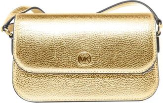 Michael Kors Femme, Sacs, Jaune, Taille: ONE Size Jet Set Travel Small Metallic Leather Crossbody