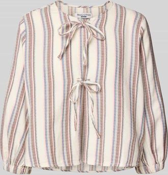 Marc O'Polo Denim Regular Fit Bluse mit Schn&uuml;rung