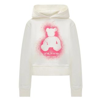 Palm Angels Femme, Sweatshirts et sweats &agrave; capuche, Blanc, Taille: 42 FR Sweat &agrave; Capuche Blanc