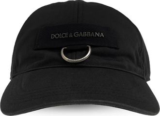 Dolce & Gabbana Homme, Accessoires, Noir, Taille: 58 CM Casquette de baseball &agrave; anneau