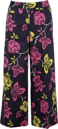 P.A.R.O.S.H. Cropped-Hose aus Baumwolle - Blau