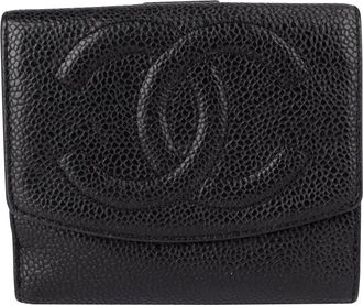 Chanel Portemonnaie - Chanel Noir Caviar Leather CC Wallet - Gr. unisize - in Schwarz - f&uuml;r Damen