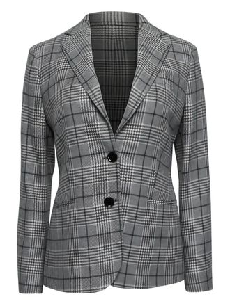 Kiton blazer &agrave; carreaux Prince de Galles - Noir