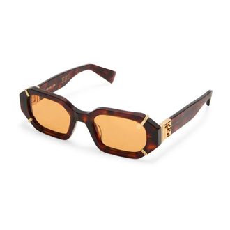 Balmain Lunettes de soleil Emblem I Bps212 C - Femme - Accessoires - Brun - Taille: 52 MM