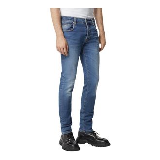 John Richmond Homme, Jeans, Bleu, Taille: W35 Jean Slim Bleu D&eacute;lav&eacute;