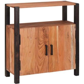 vidaXL Sideboard Braun 70 x 30 x 75 cm Massivholz Akazie vidaXL