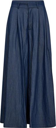 Co'Couture Femme, Pantalons, Bleu, Taille: 36 FR Wide Pantalons