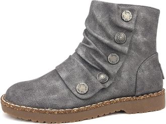 Blowfish Blowfish Cozy up Damenschuhe Stiefeletten Reißverschluss Stiefel Grau Freizeit, Schuhgröße:38 EU