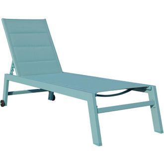 Happy Garden Happy Garden - Bain de soleil barbados en textil&egrave;ne bleu clair - aluminium bleu clair