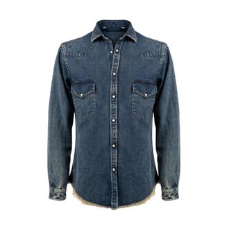 Costumein Chemise en jean slim fit - Homme - Chemises - Bleu - Taille: XL