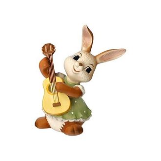 GOEBEL Figur Hasenm&auml;dchen 14,5 cm - Gitarrenklang Ostern Osterhasen