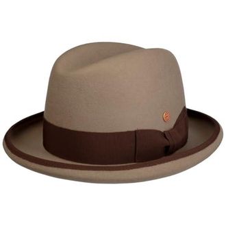 Mayser Chapeau en Feutre Homburger Chapeaux de Feutre Chapeau pour lhiver (M (56-57 cm) - Beige)
