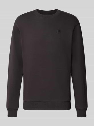Scotch & Soda Regular Fit Sweatshirt aus reiner Baumwolle mit Label-Patch