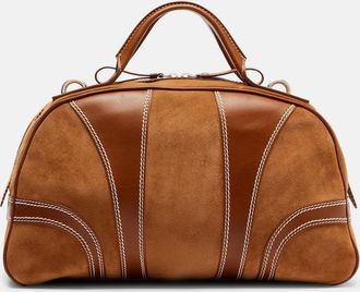 Dries Van Noten Sac en daim et cuir