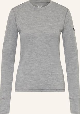 super.natural Longsleeve Tundra 175 Ls Mit Merinowolle grau