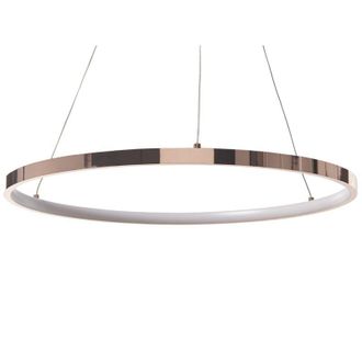 Beliani Beliani - Lampe Cercle Suspendue &oslash; 50 cm en Aluminium Rose Dor&eacute;