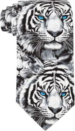 Generic Tigres Aux Yeux Bleus Cravate Classique Cravate Homme Doux Cravates Pour Célébrations Accessoires Adultes