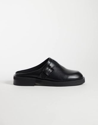 Asos mules avec d&eacute;tail boucle et talon noir