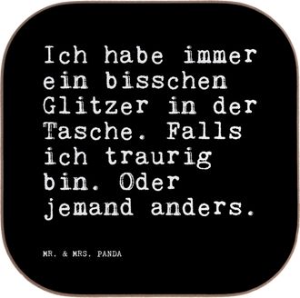Mr. & Mrs. Panda Coaster Ich Habe Immer EIN... - Geschenk, Sprüche, Motivation, Freundinnen, Freundin, Untersetzer Gläser, Tischschoner, Tassenuntersetzer, Spruch, für